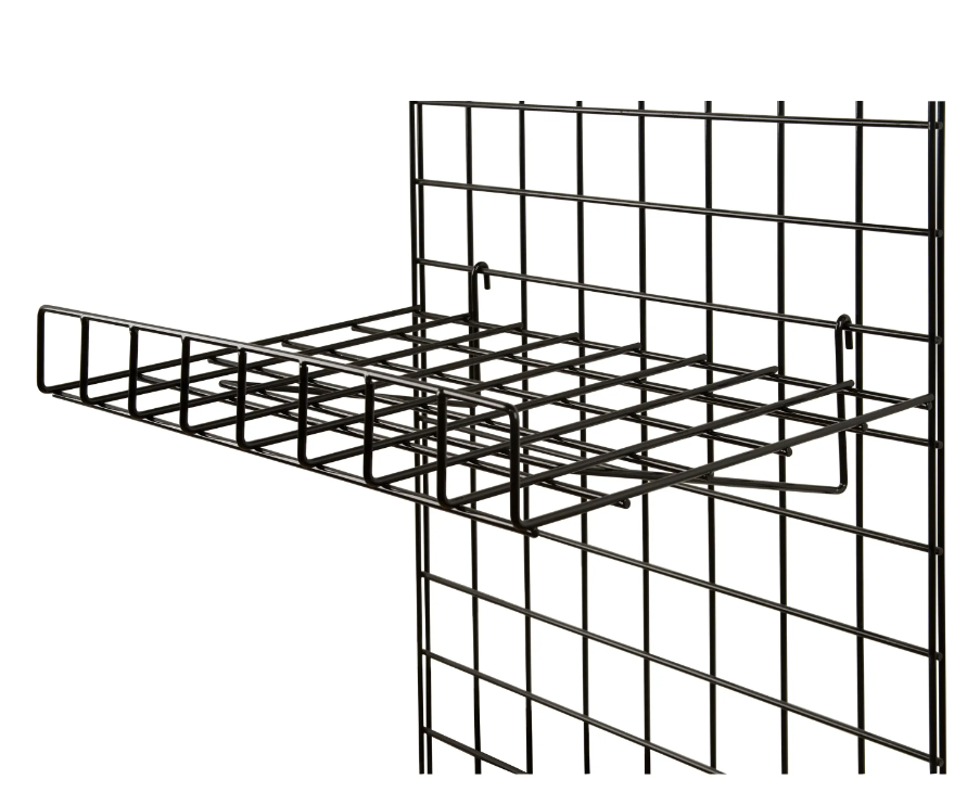 Shop STRAIGHT WIRE SHELF WITH FRONT LIP BLACK 15"X24" FOR GRIDWALL ...