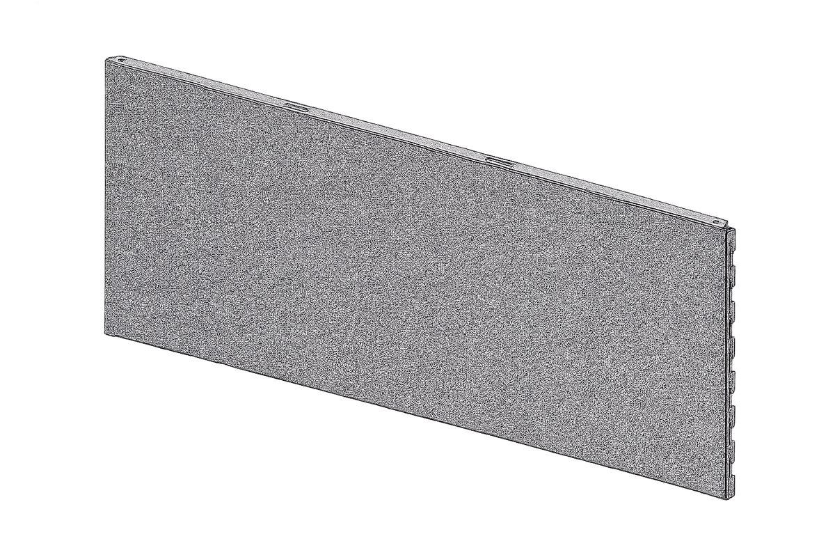 Gondola plain back panel - Silver Vein Colour | Displetech