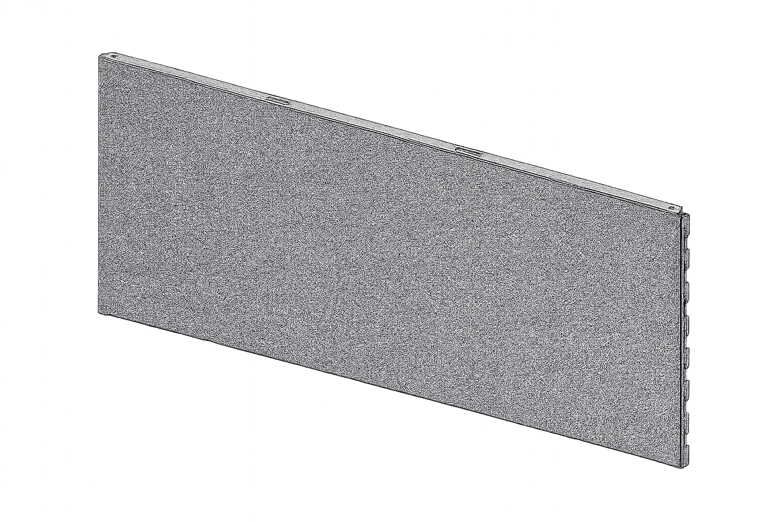 Gondola plain back panel - Silver Vein Colour | Displetech