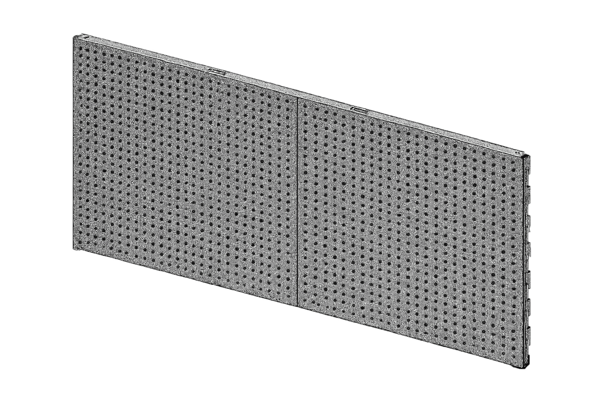 Gondola perforated for Peg hooks back panel - Silver Vein Colour ...