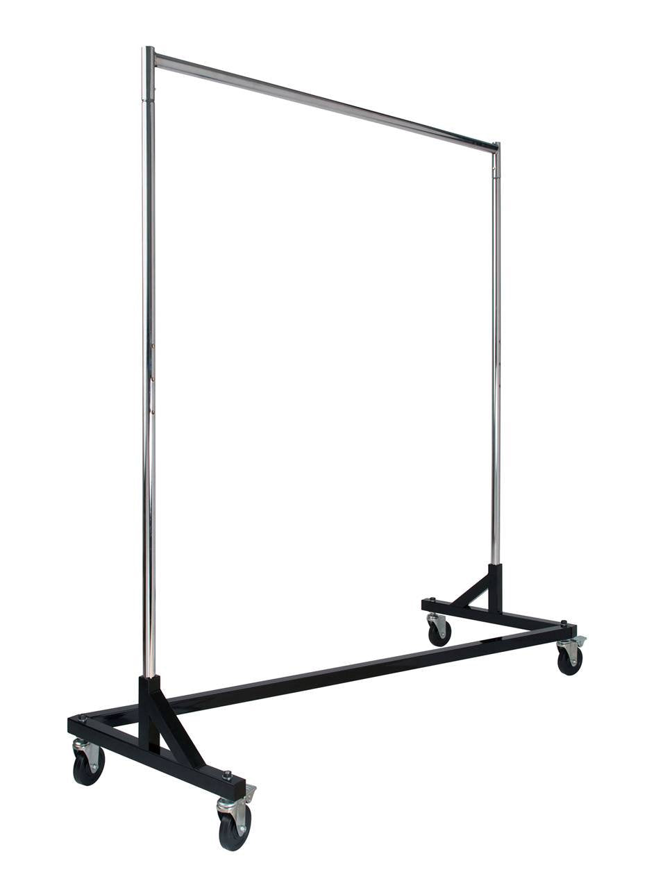 Shop MINI "Z" HEAVY DUTY CLOTHING RACK WITH BLACK BASE | Displetech